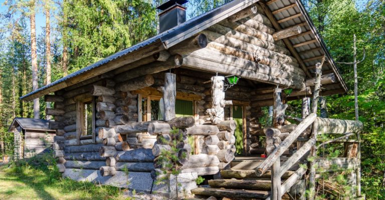 Outstanding Log Cottage Situated In The Nature