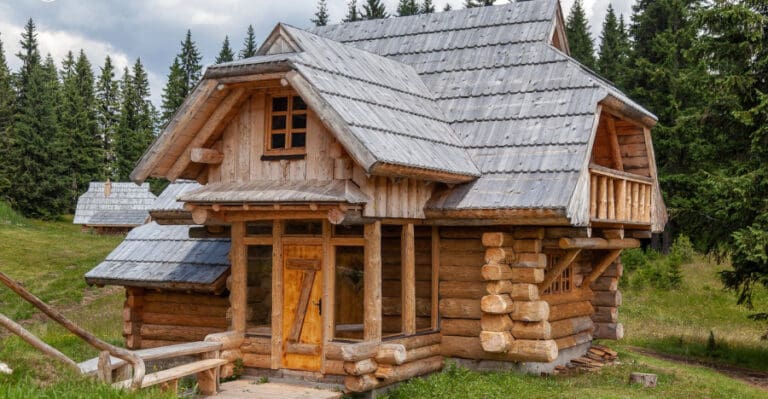 A Completely Unique And Handmade Log Cottage For Nature Lovers