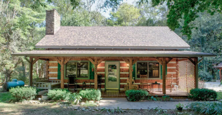 Private Peaceful Appalachian True Log Cabin Sitting On 2+ Acres