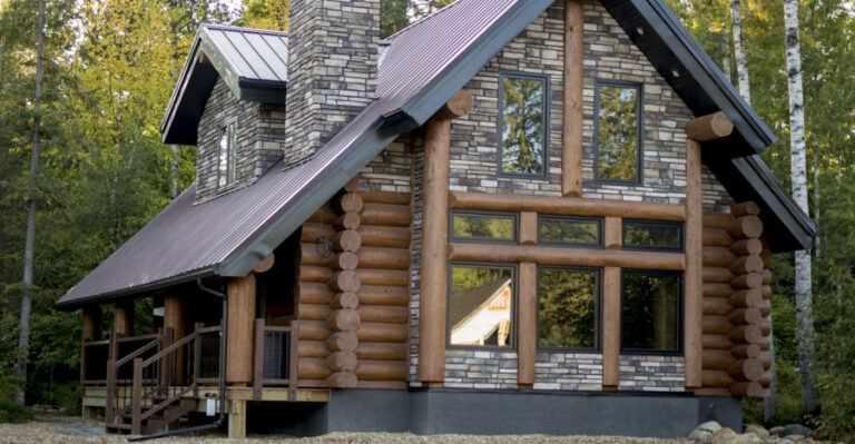 Stunning Handcrafted Log House In British Columbia