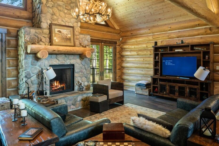 Fall In Love With The Beauty Of This Handcrafted Log Home