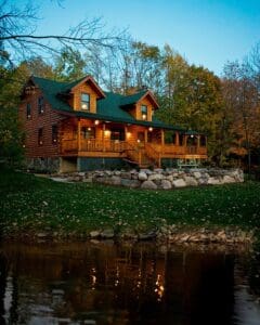 A Charming Hudson Log Home In Ohio