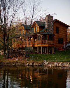 A Charming Hudson Log Home In Ohio