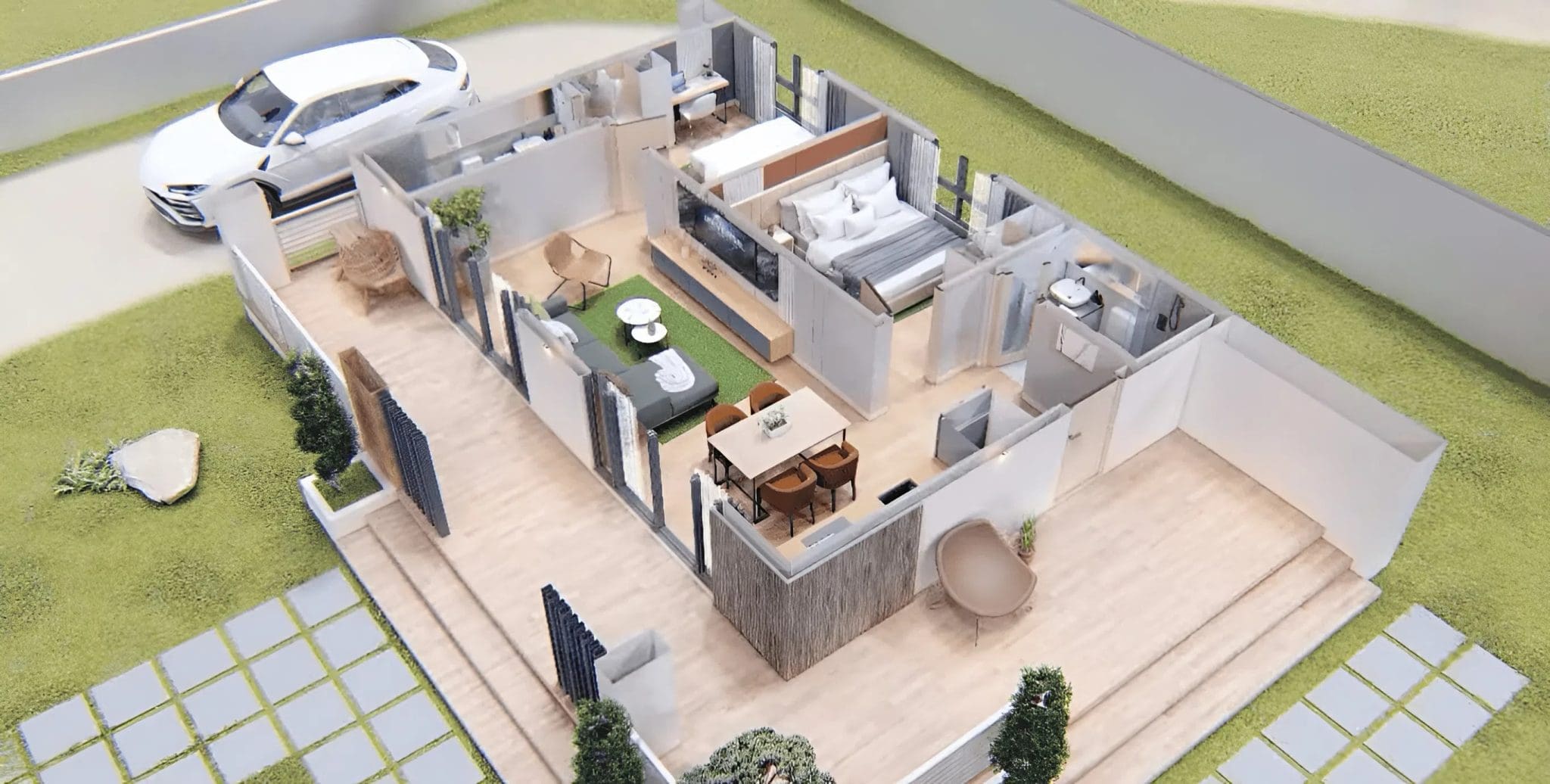 Environment friendly Residing: 54 Sq. Meter Fashionable Small Home Design