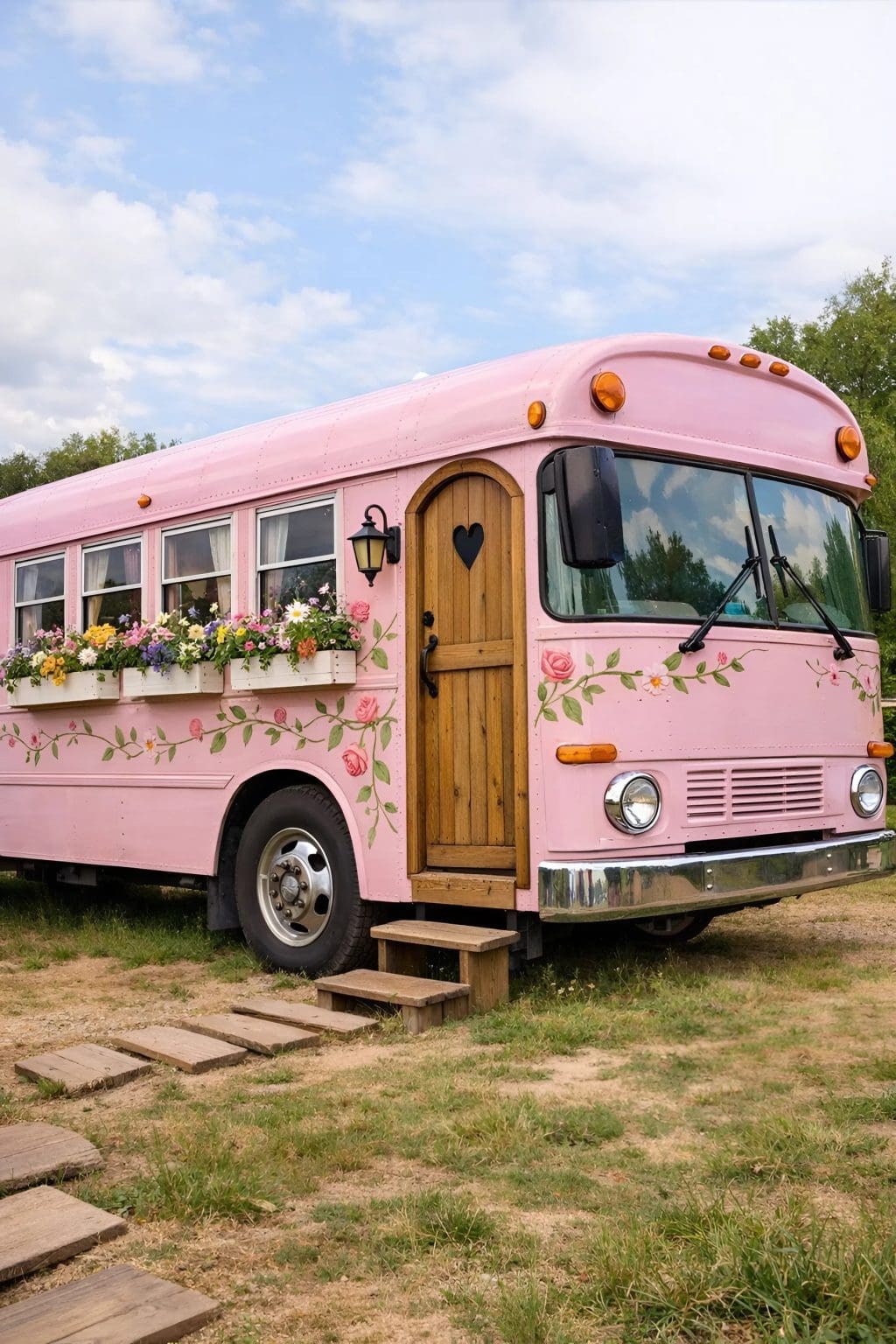 This Dreamy Pastel Pink Bus Conversion Is the Fairytale Residence You ...
